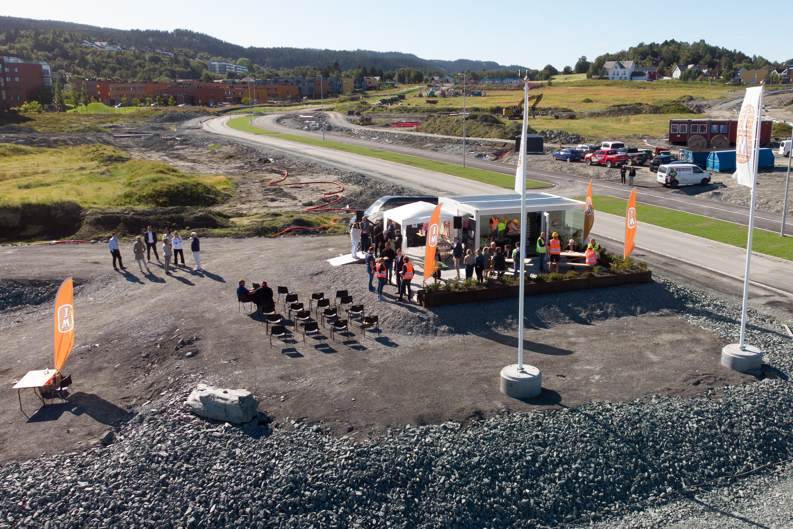 Kommunedirektøren tok første spadetak i Trondheim | nyheter | JM Norge